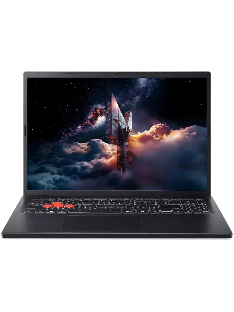 Ноутбук Acer Nitro Lite 16 черный 16"WUXGA, IPS, 165Гц, Intel Core 5 210H, 16GB/SSD 1TB, GeForce RTX 3050 (6 Гб), без ОС