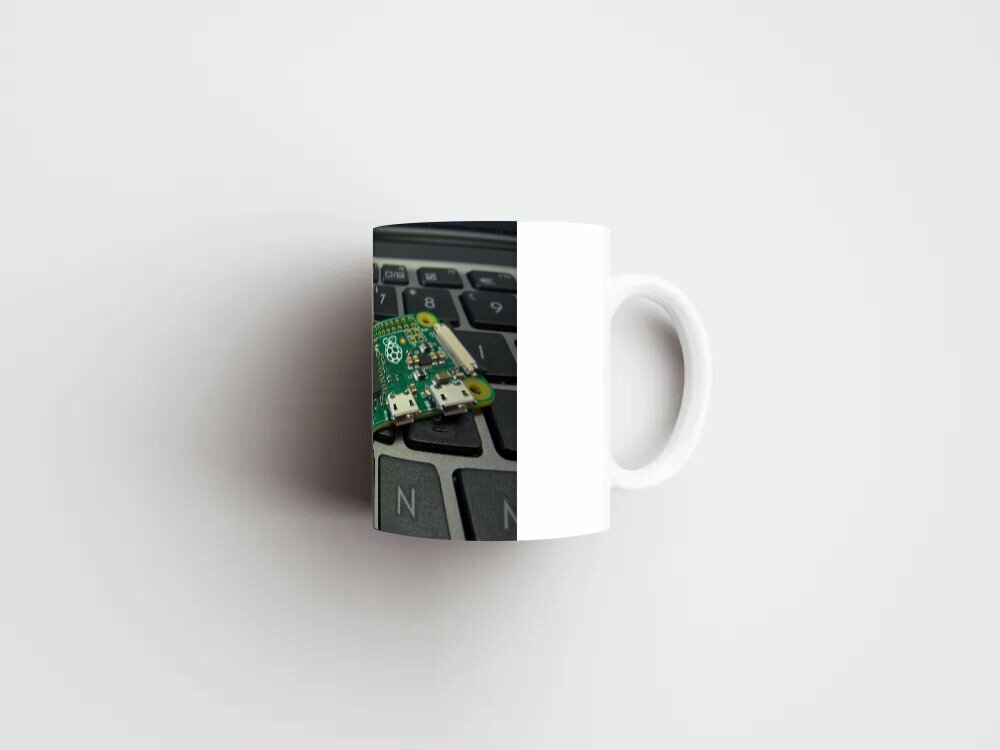 Кружка с рисунком, принтом "Raspberry pi, ноль, linux" 320 мл. — фото 1