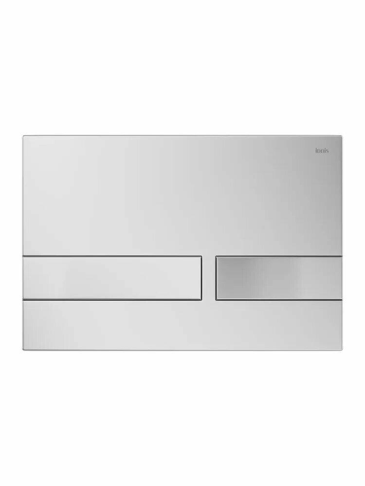 Кнопка смыва для унитаза IDDIS Unifix UNI06CHi77 хром, глянцевая, кнопка для инсталляции, двойной смыв
