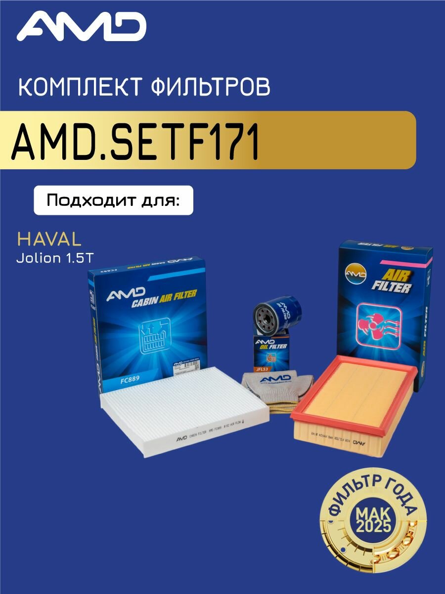 Комплект фильтров Хавейл Джолион 1.5
