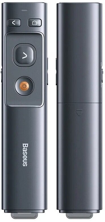Лазерная указка-презентер Baseus Orange Dot Wireless Presenter (Red Laser 100 метров) , Серый