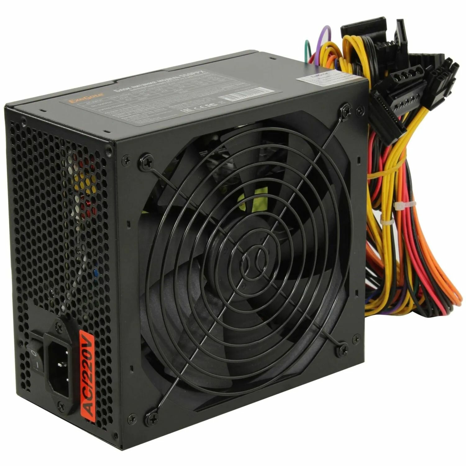 Блок питания ExeGate 550W 550PPX ATX, 14cm fan, black (EX282073RUS)