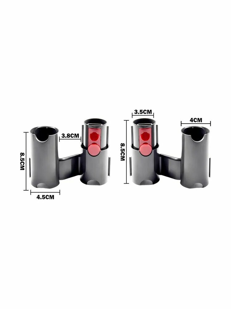 Держатель насадок и щеток настенный к пылесосам Dyson V7, V8, V10, V11, V15. Расширитель док станции на 6 насадок.
