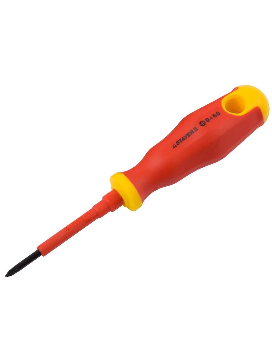 STAYER Electro, PH0 х 60 мм, диэлектрическая отвертка,