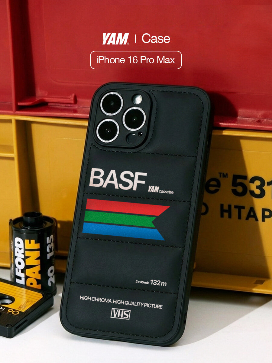 Чехол Yamcase на iPhone 16 Pro Max, силиконовый, противоударный