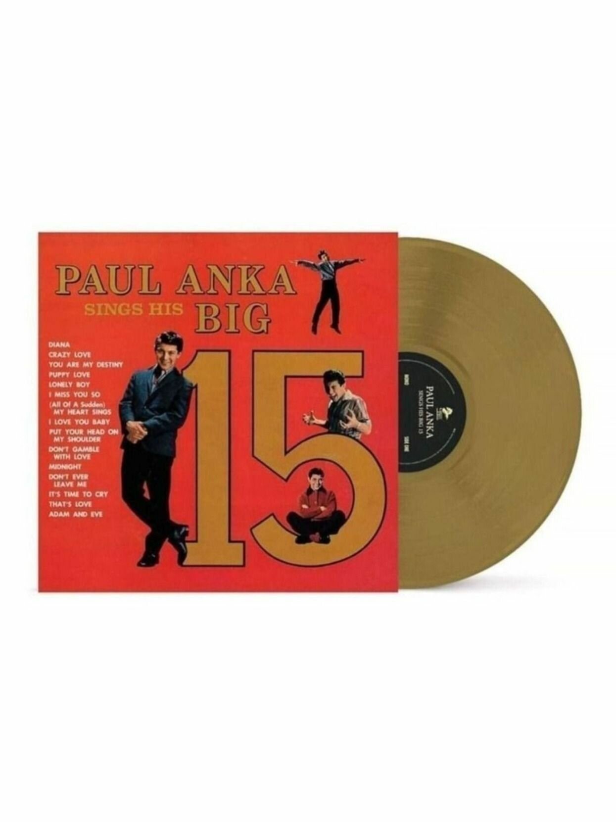 Виниловая пластинка Paul Anka - Paul Anka Sings His Big 15 Vinyl, LP, Compilation, Reissue, Gold Vinyl, Ori*inal, New