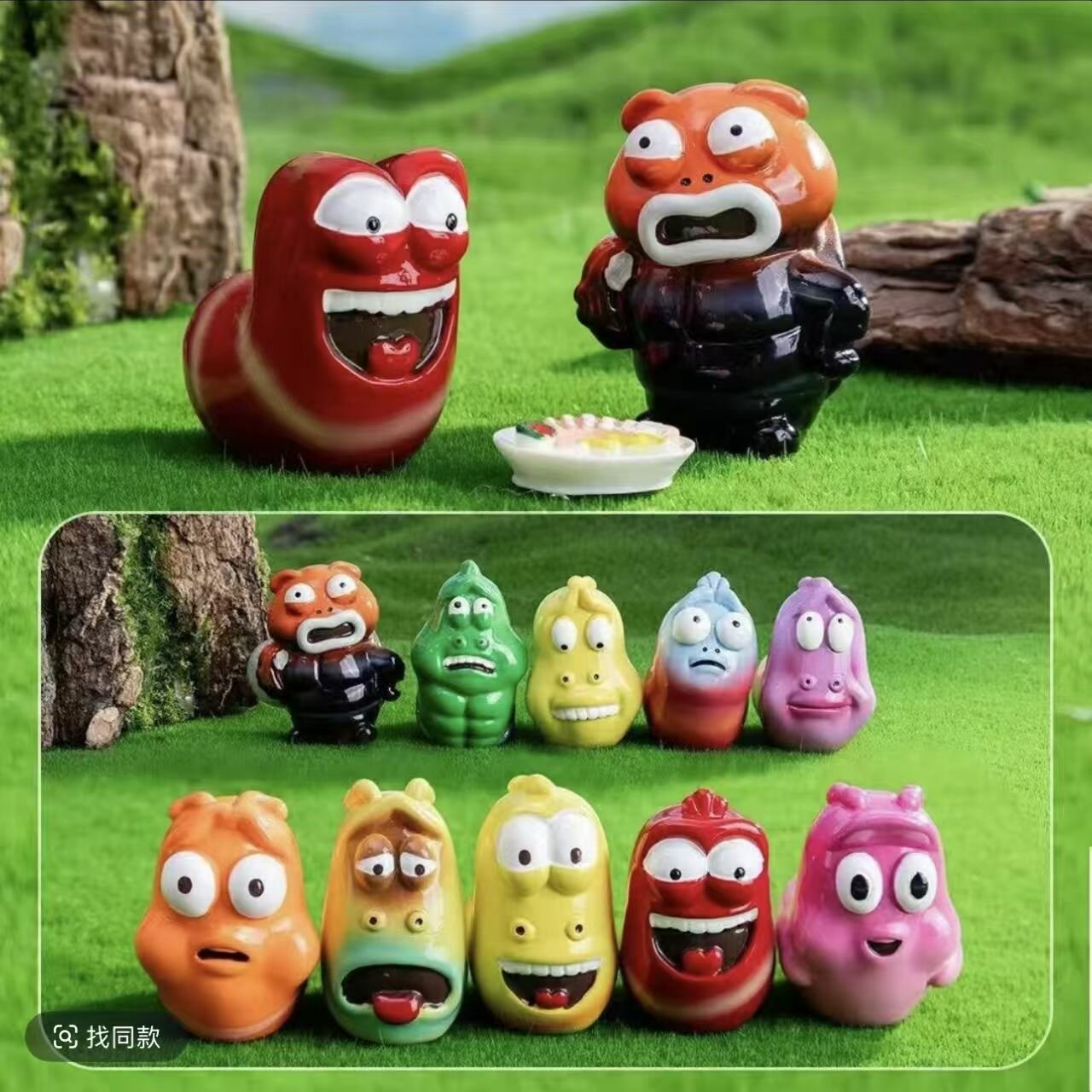Larva theme toy set interactive game для детей день рождения подарок и творческое мышление
