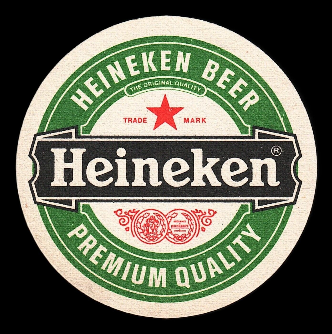 Бирдекель (костер) Heineken Premium Quality Германия (подставка под пивной бокал)
