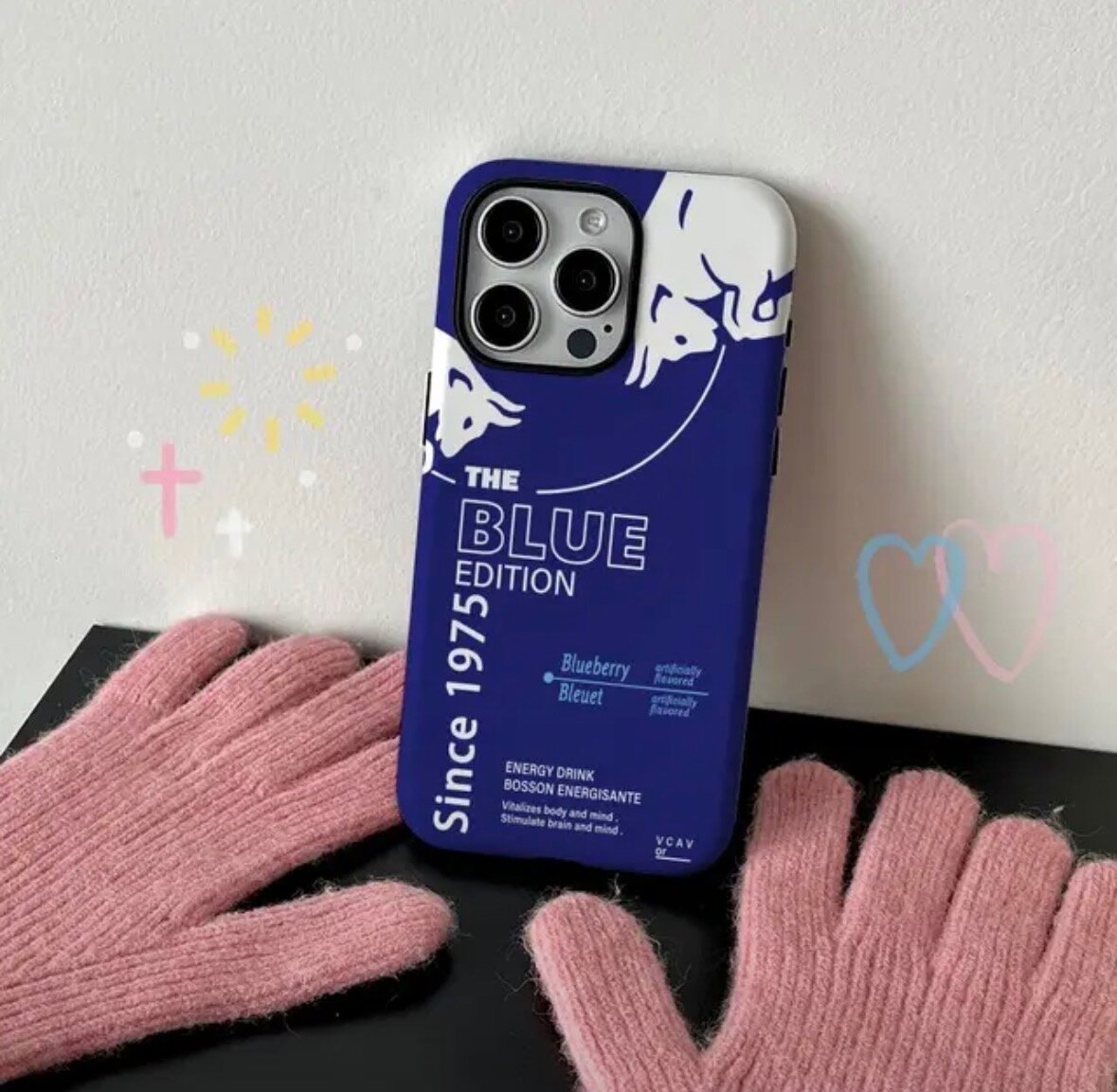 Чехол Red Bull для IPhone 16 pro, синий, с принтом red bull, Apple