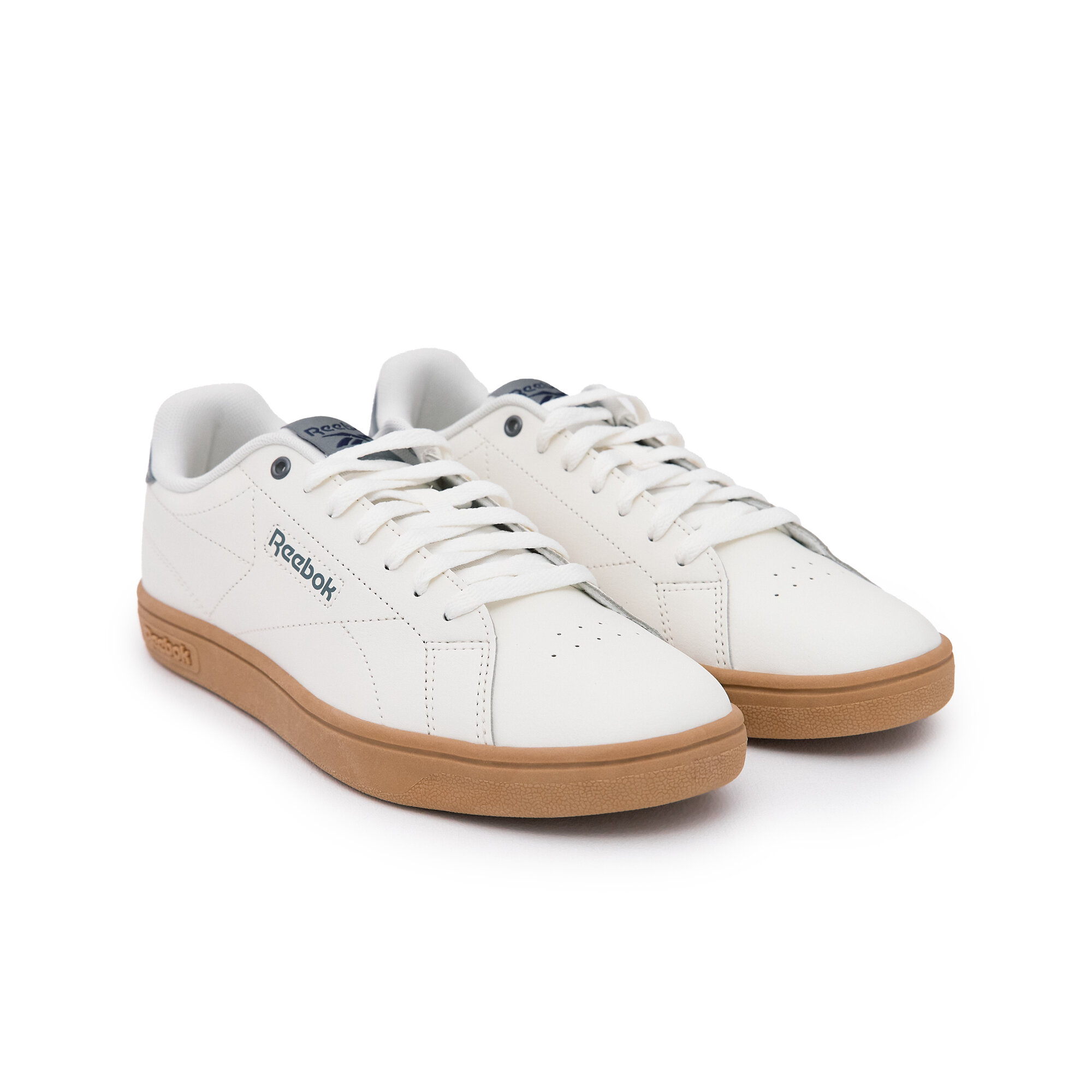 Кроссовки Reebok Court Clean, размер 10 US, молочный/серый — фото 1
