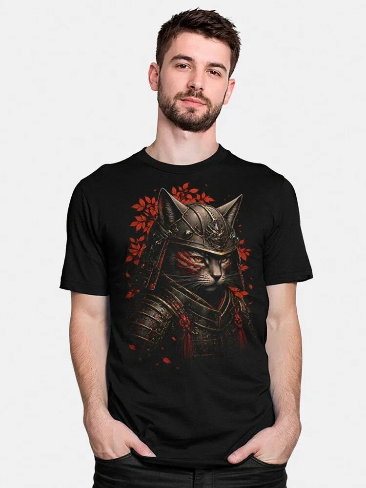 Футболка Dream Shirts Кот Самурай / Мужская