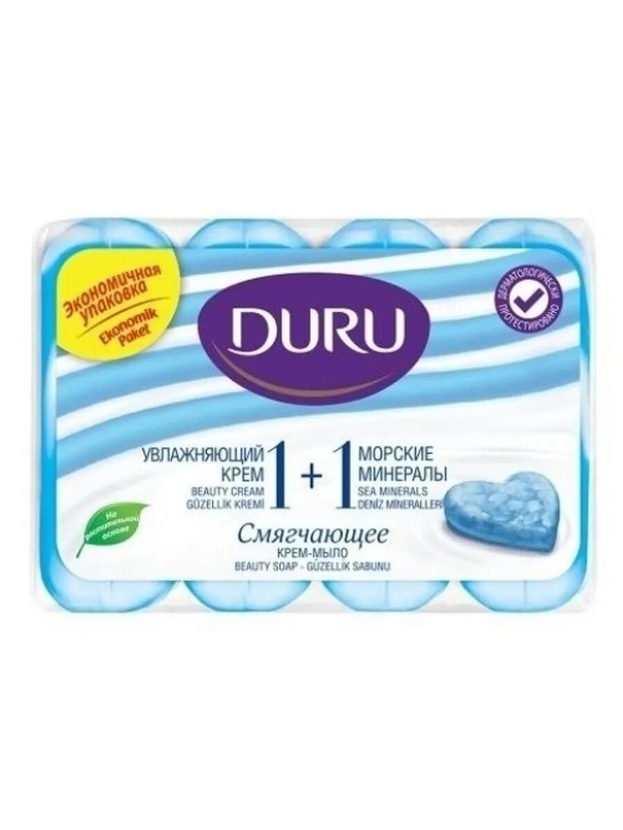 Туалетное мыло Duru 1 + 1 Soft Sensations Крем и морские мин