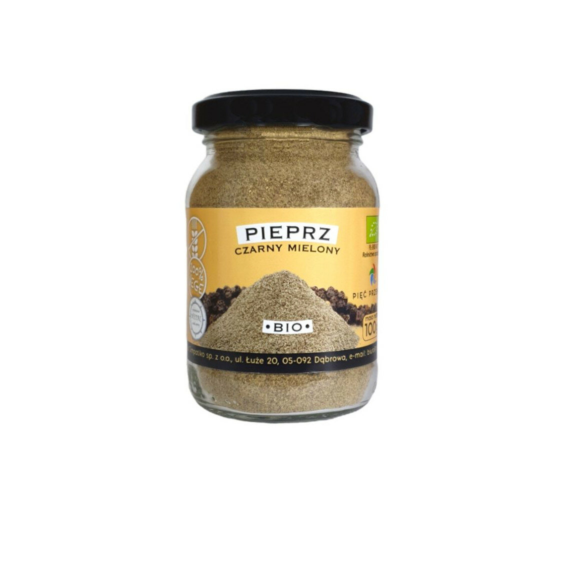 Молотый черный перец без глютена Piec Przemian, органический 3 шт x 100 г
