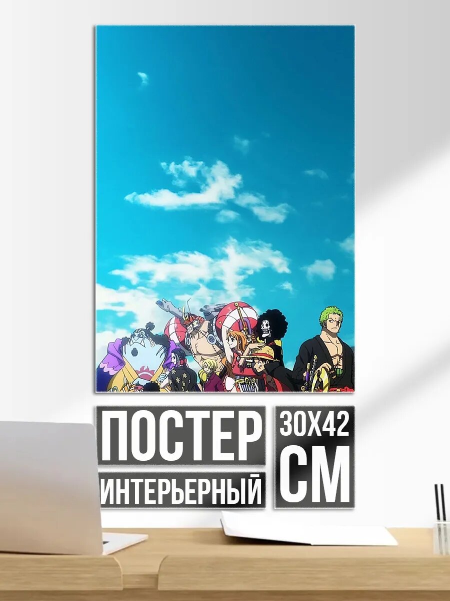 Плакат постер Команда Соломенной Шляпы