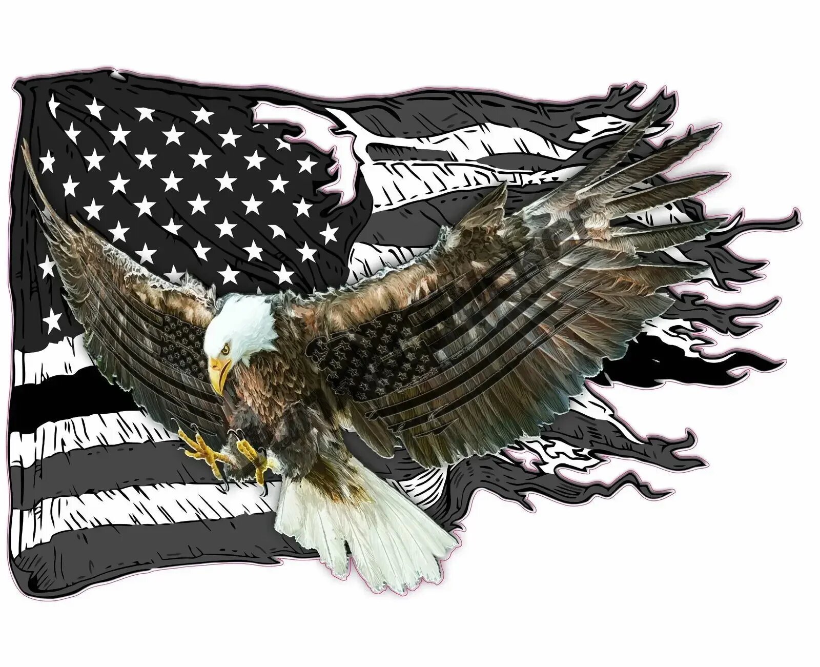 Американский флаг Орел наклейка самоклеящаяся аниме наклейка аксессуары America Eagle 18, 13cm