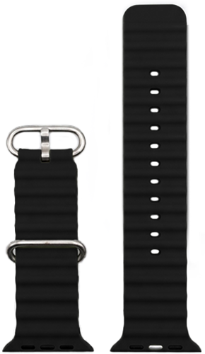 Ремешок для Apple Watch 42/44/45/49mm Ocean Band Black