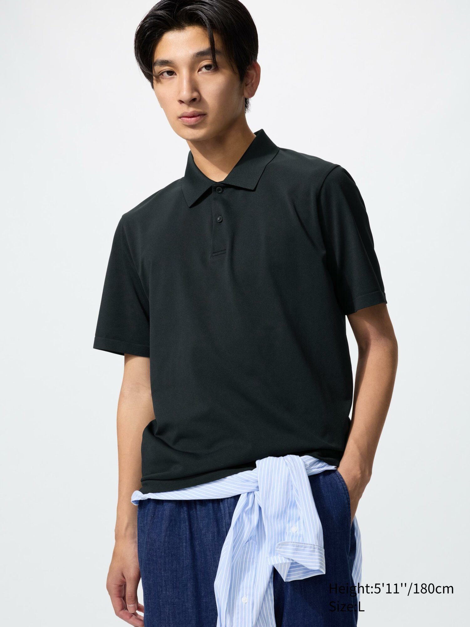 Рубашка Uniqlo DRY-EX, размер 3XL, green — фото 1