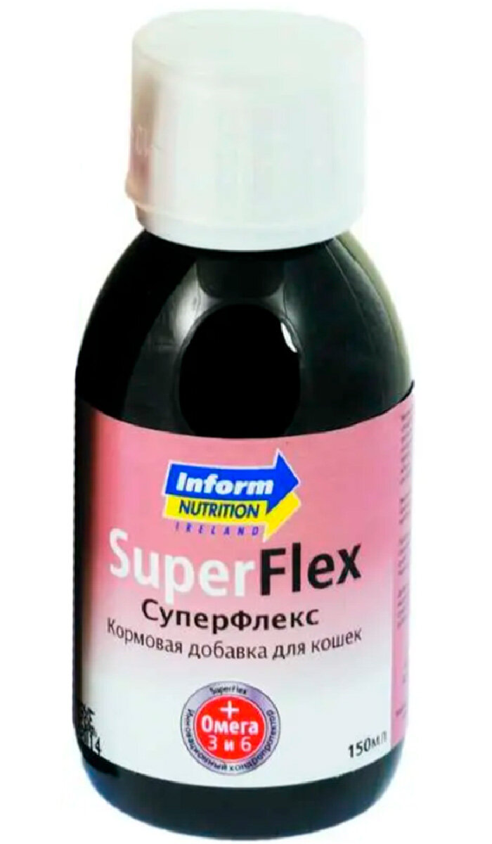 Кормовая добавка SUPERFLEX Супер Флекс для кошек для лечения и профилактики заболеваний опорно-двигательного аппарата 150 мл