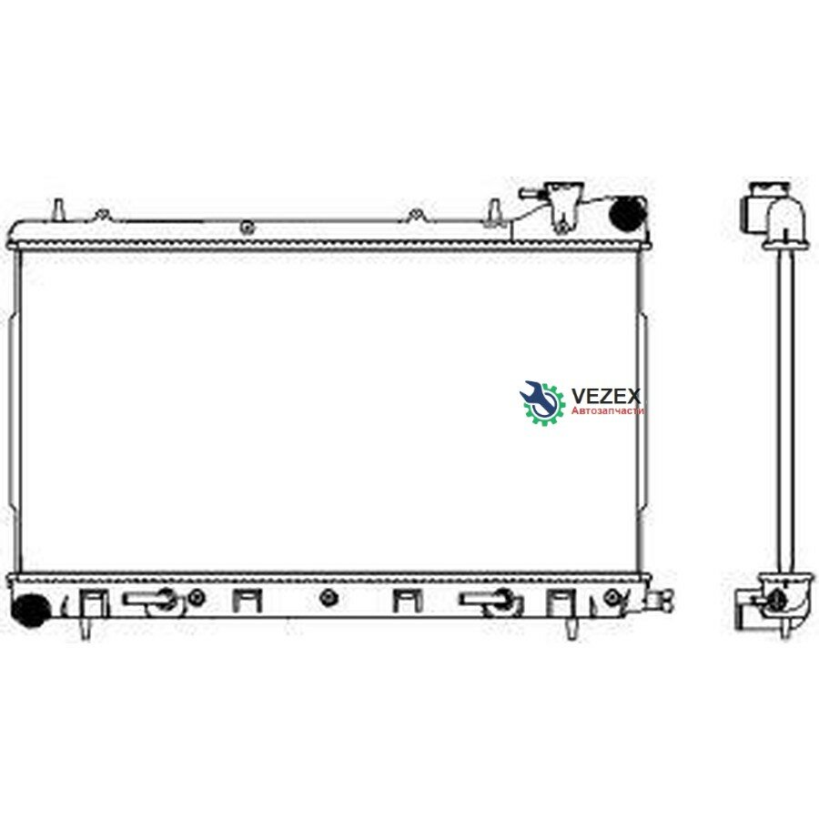 SAKURA 34218502 Радиатор SUBARU FORESTER 05-07 34218502