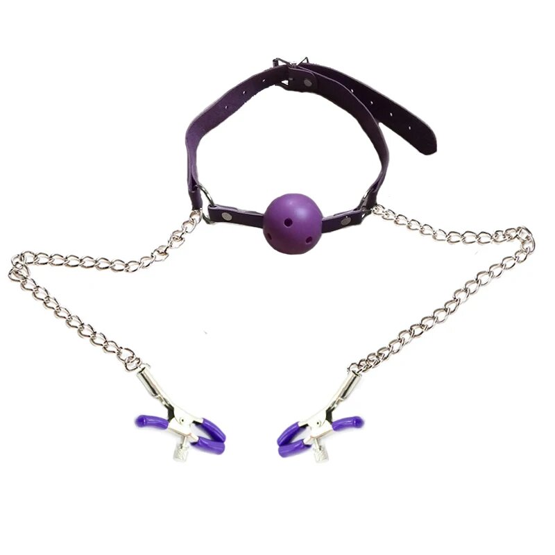 Сексуальные игрушки, фетиш, бондаж для сосков, оральный секс, с цепочкой, зажим для сосков