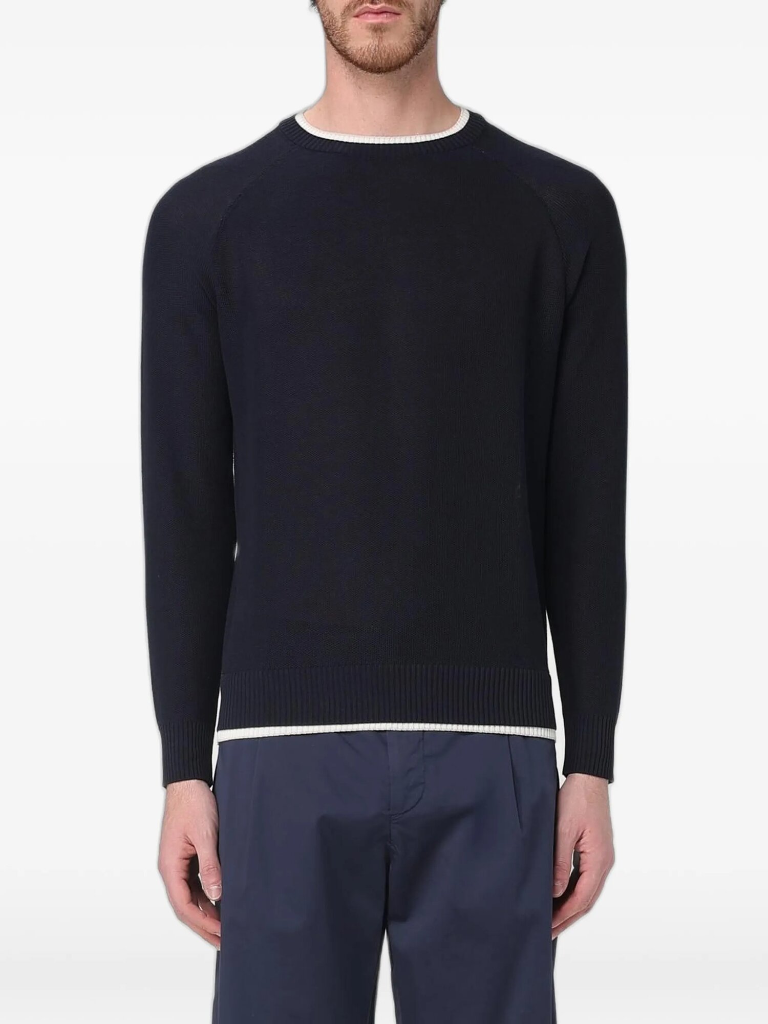 Свитер Eleventy Raglan-sleeve crew-neck sweater, размер 46, , синий — фото 1