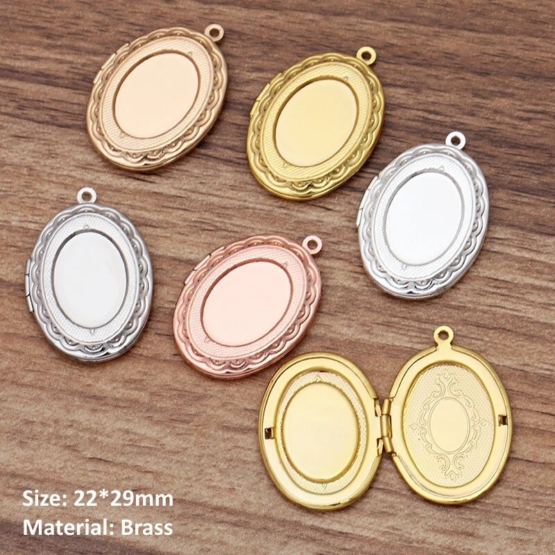 BoYuTe Латунные оправы для фото 23*29 мм (10 шт) Color- Silver Plated, BYT04720