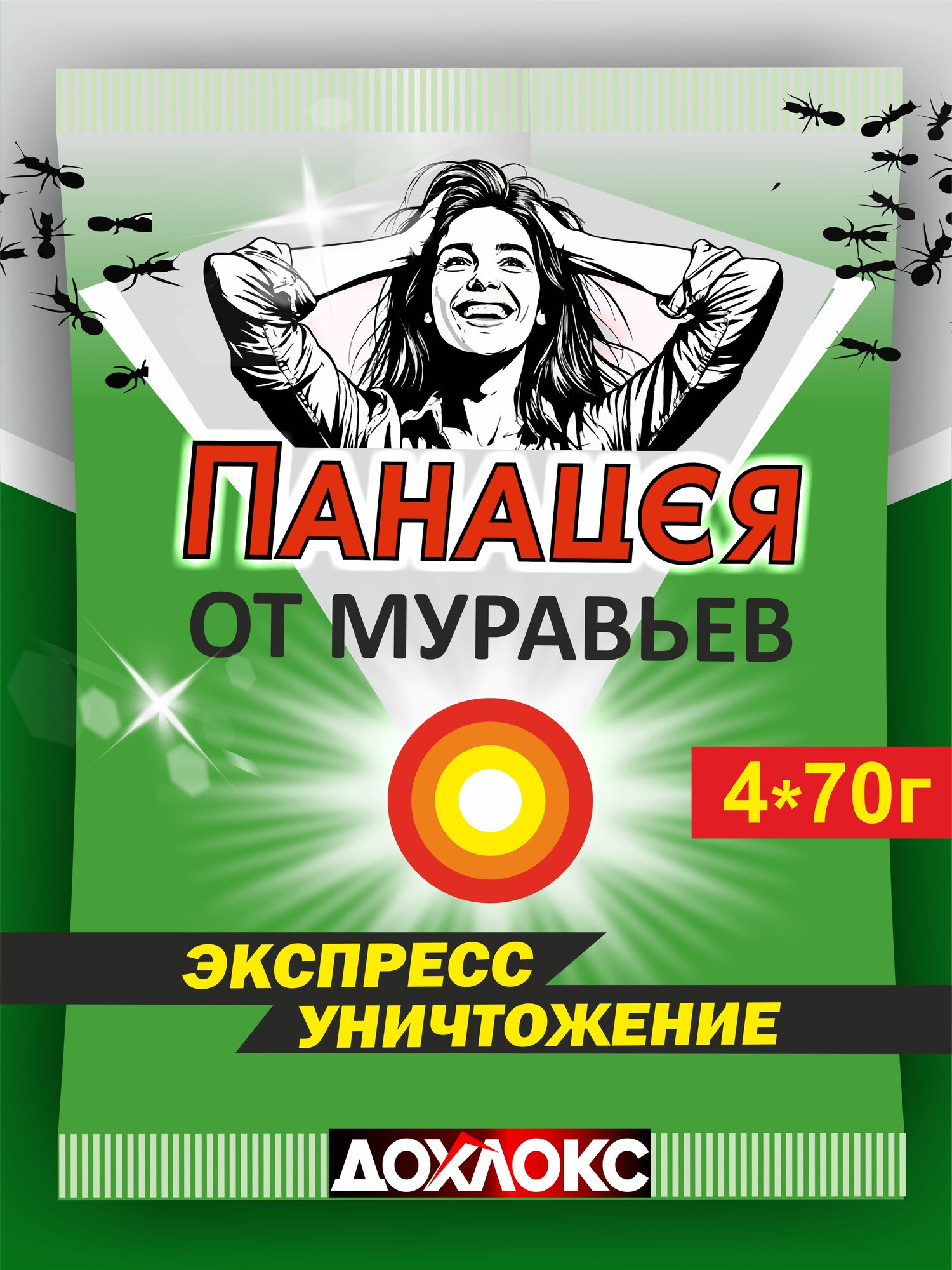 Средство от муравьев панацея, 280г (4 уп по 70г), Турбо-крошки на борной кислоте борная кислота крошки 280 грамм 4 упаковки