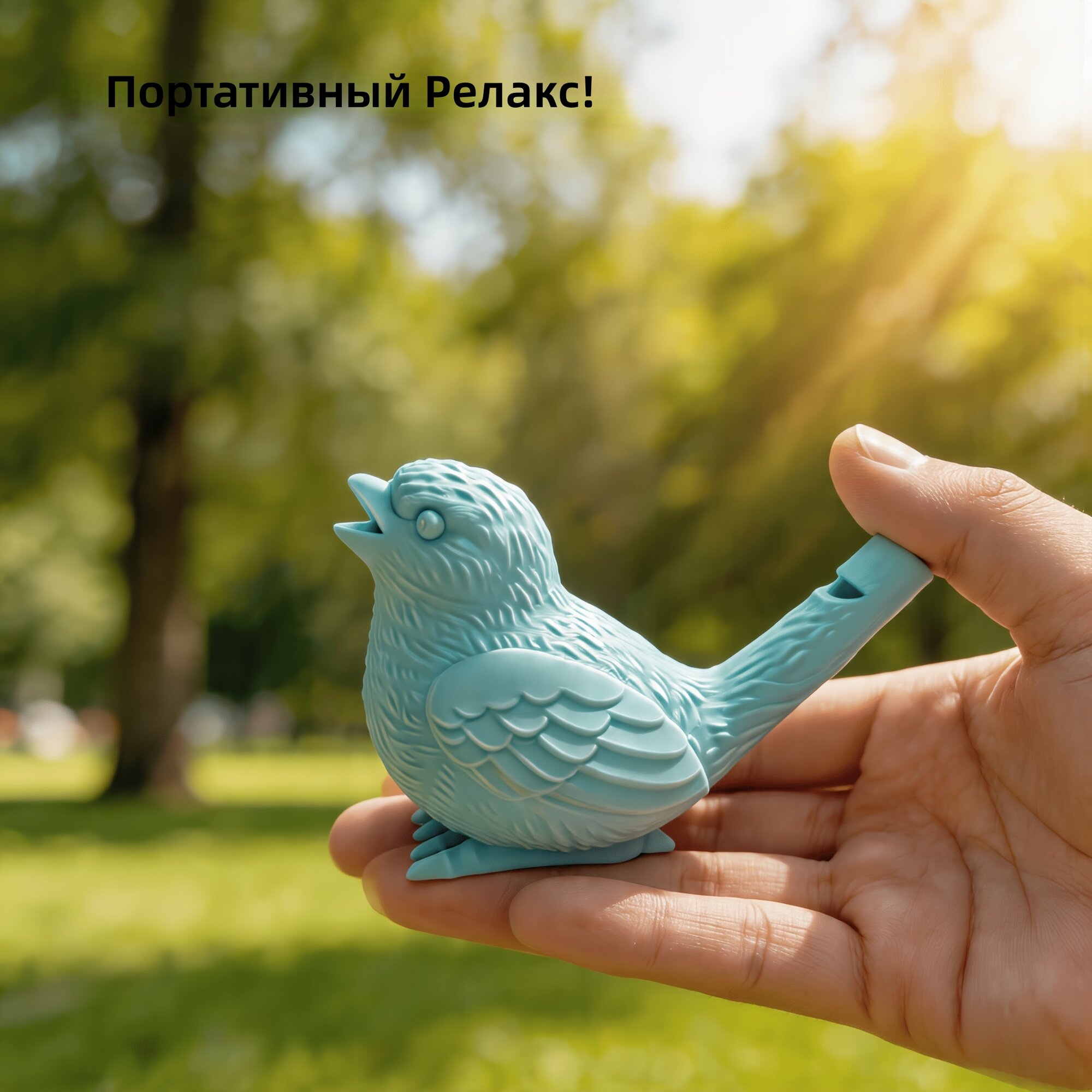 Свисток для имитации водоплавающих птиц, настольный антистресс-декор, креативный подарок, синий