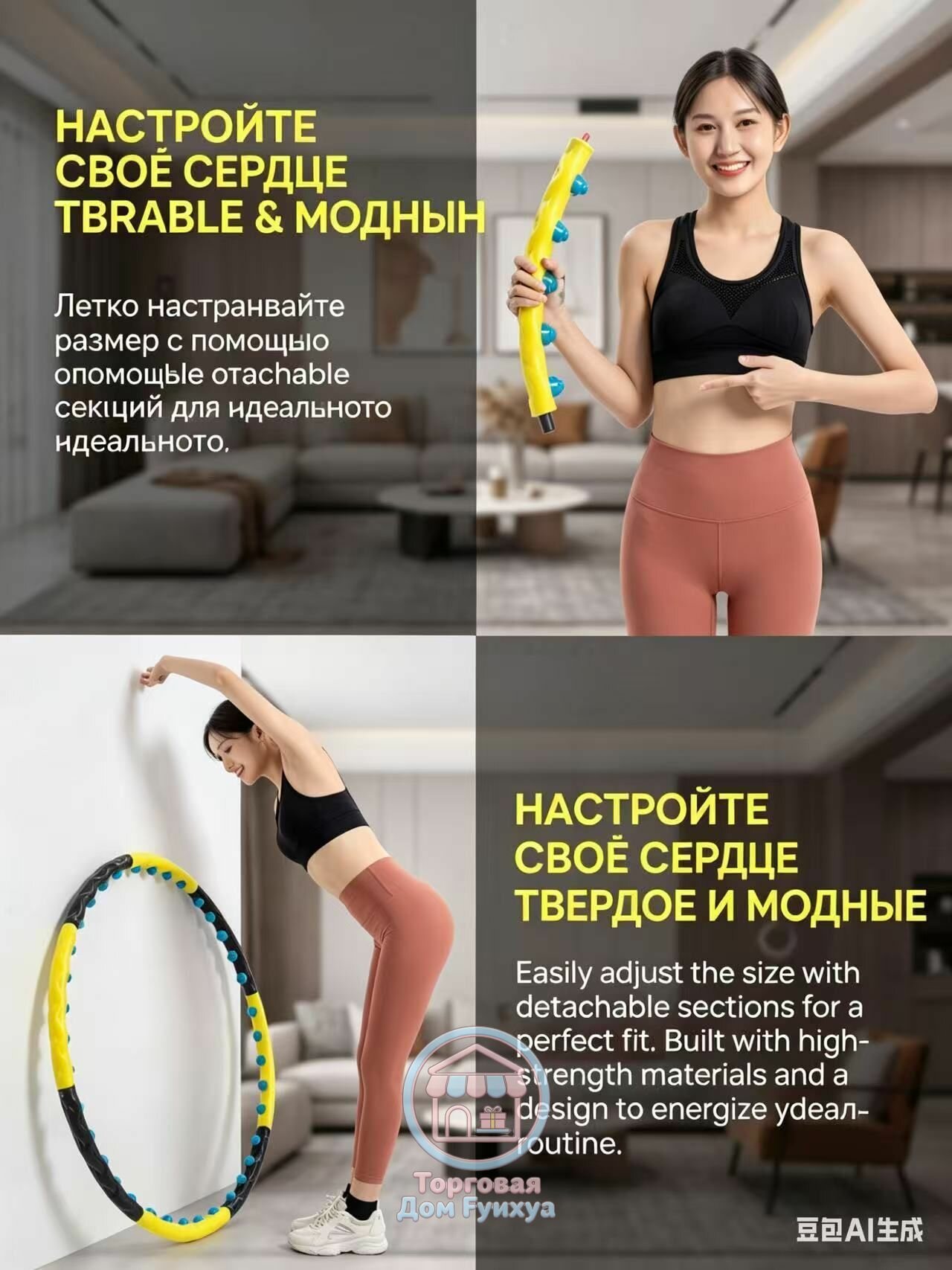 Хулахуп массажный (вес 1,6 кг), обруч для похудения