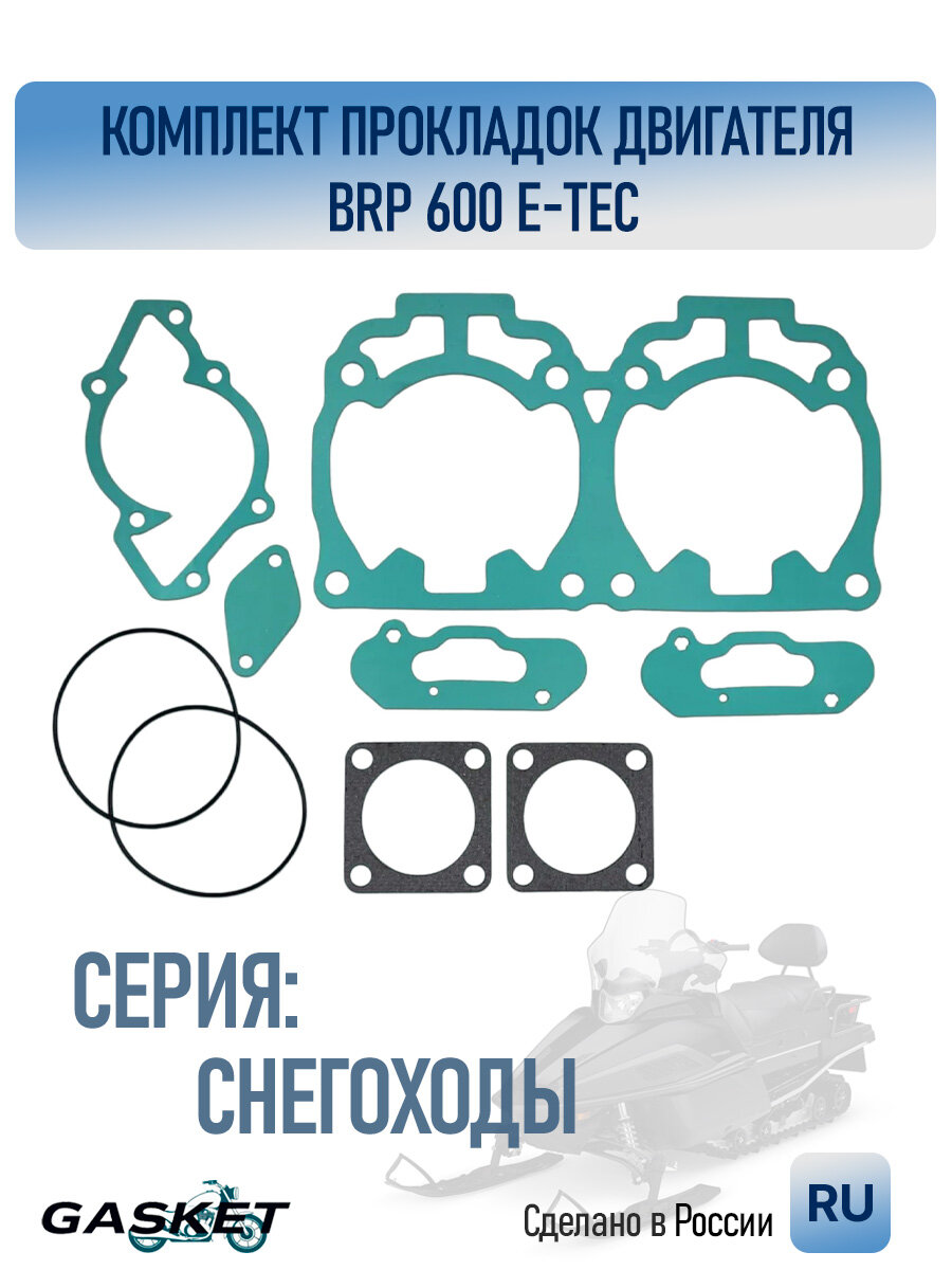 Комплект прокладок двигателя BRP 600 E-TEC