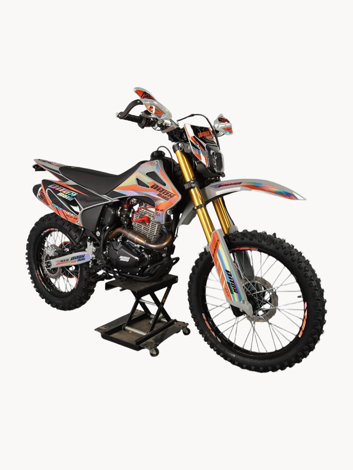 Мотоцикл эндуро PitonMoto MX2 Maverick оранжевый черный