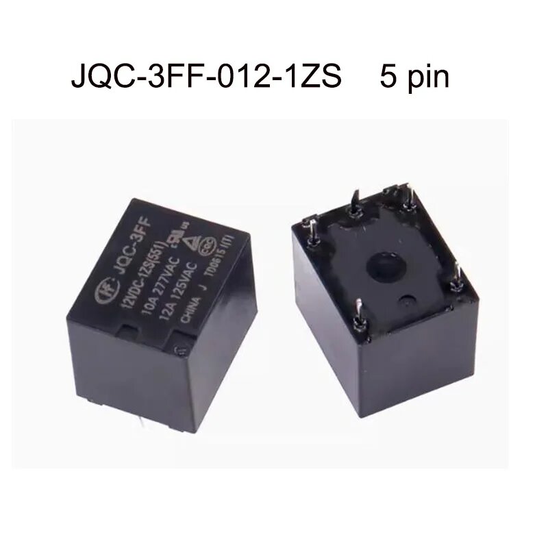 Реле JQC-3FF-005 009 012 024 12VD-1HS 1ZS 4-5 контактное