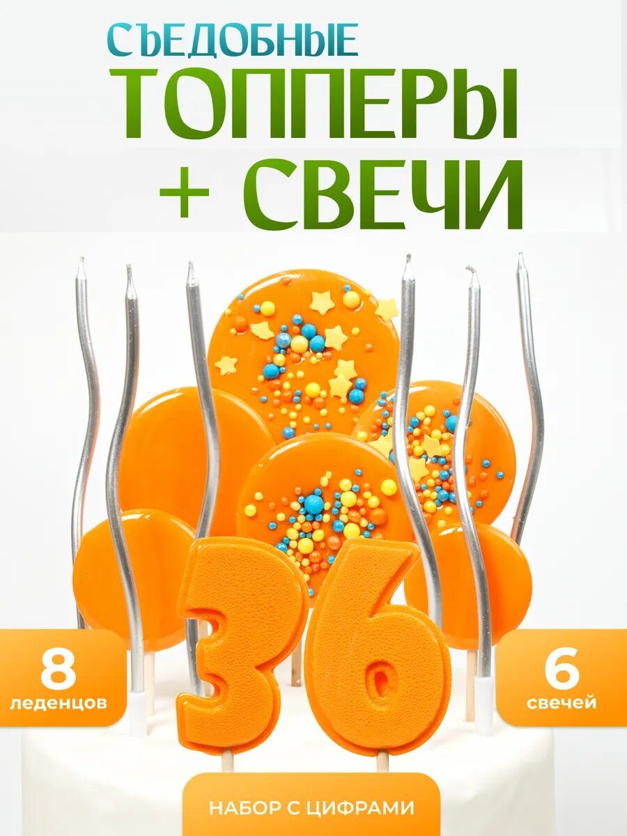 Топпер на торт 36 лет