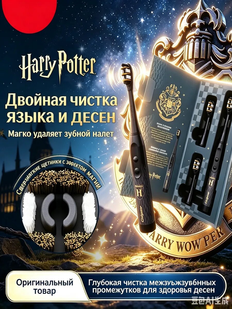 Электрическая зубная щетка Слизерин | Гарри Поттер