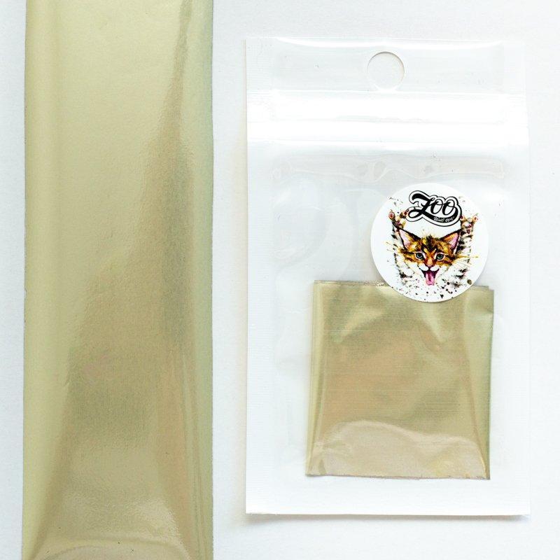 Zoo Nail Art 1619 Фольга переводная 4*50 см матовая белое золото