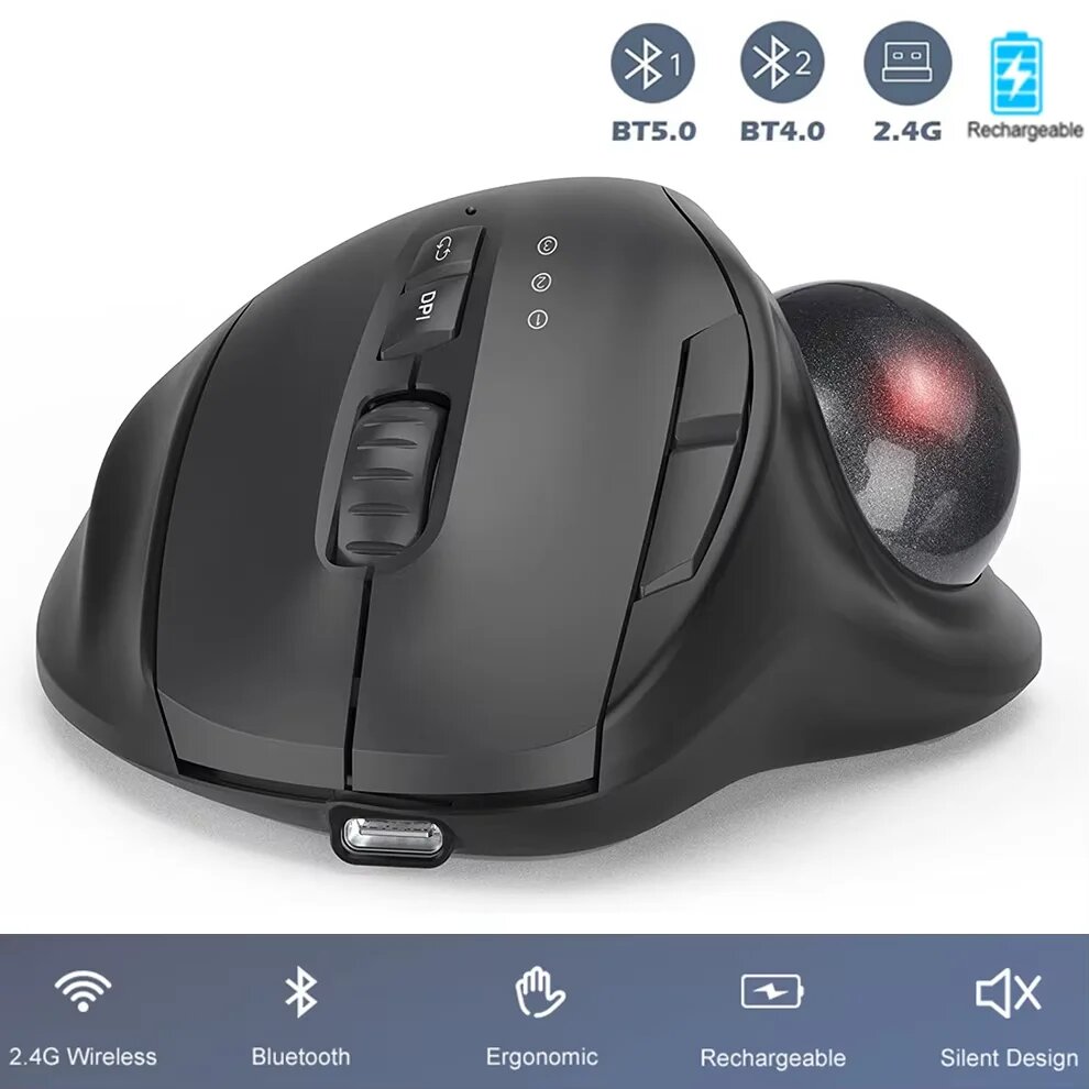 Вертикальная беспроводная мышь Logitech MX Master 3S Черный, Only Mouse