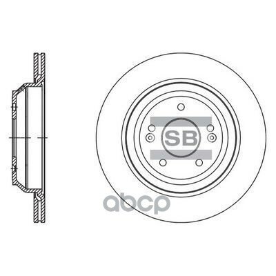 Диск тормозной Sangsin brake арт. SD1134