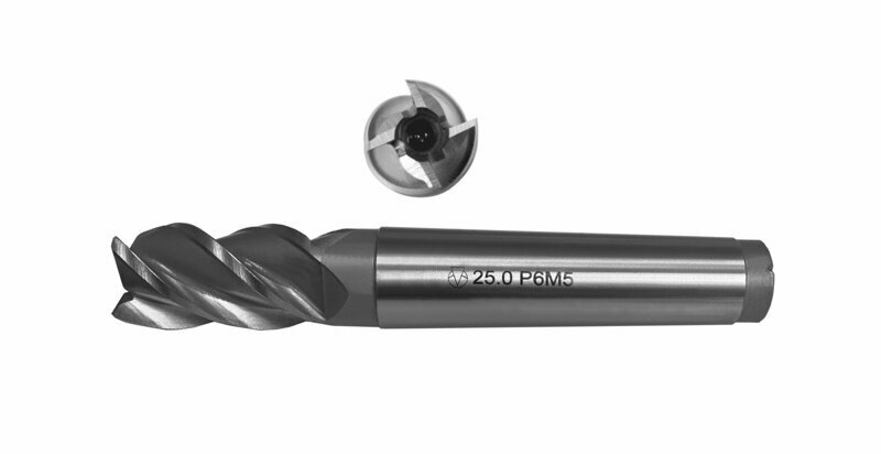 Фреза концевая 26.0х147х45мм, Р6М5, 4-перая, к/х, КМ3 "GRIFF"