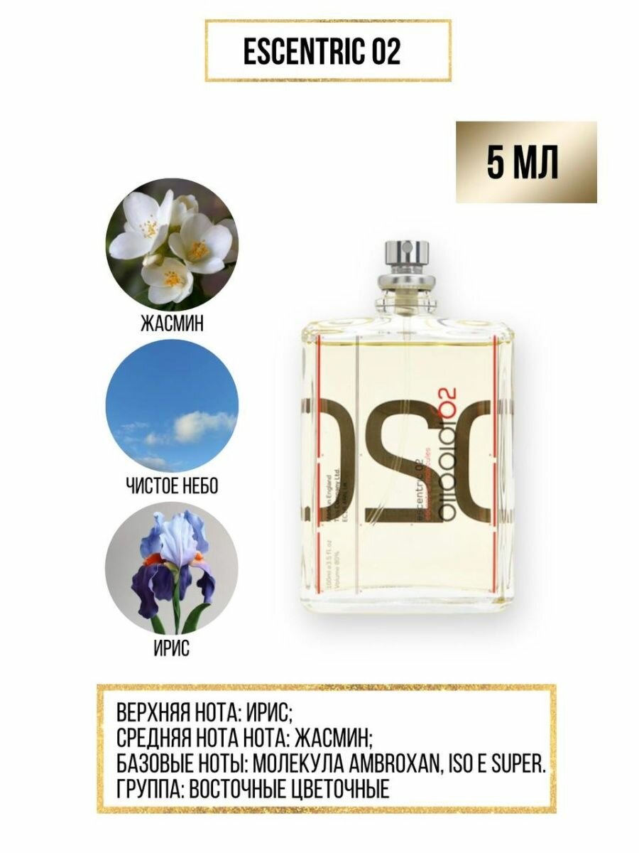 Духи по мотивам селективного аромата Molecule 02 Escentric Molecules 5 мл