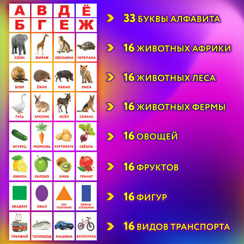5 шт, Карточки Домана, 8 развивающих брошюр по методике глена домана, 145 изображений, юнландия, 691022