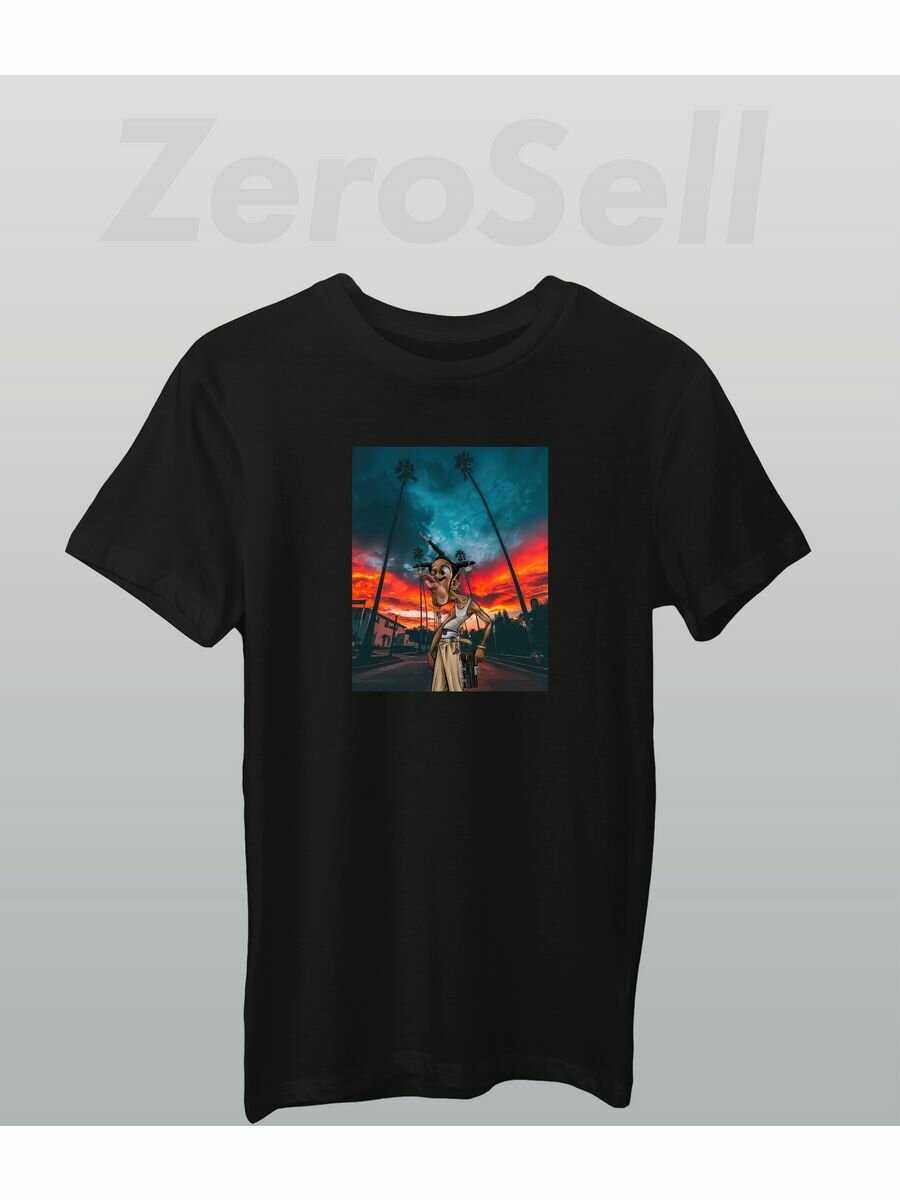 Футболка майами закат