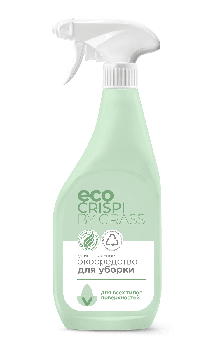Набор из 3 штук Универсальное экосредство для уборки Grass Eco Crispi 600мл