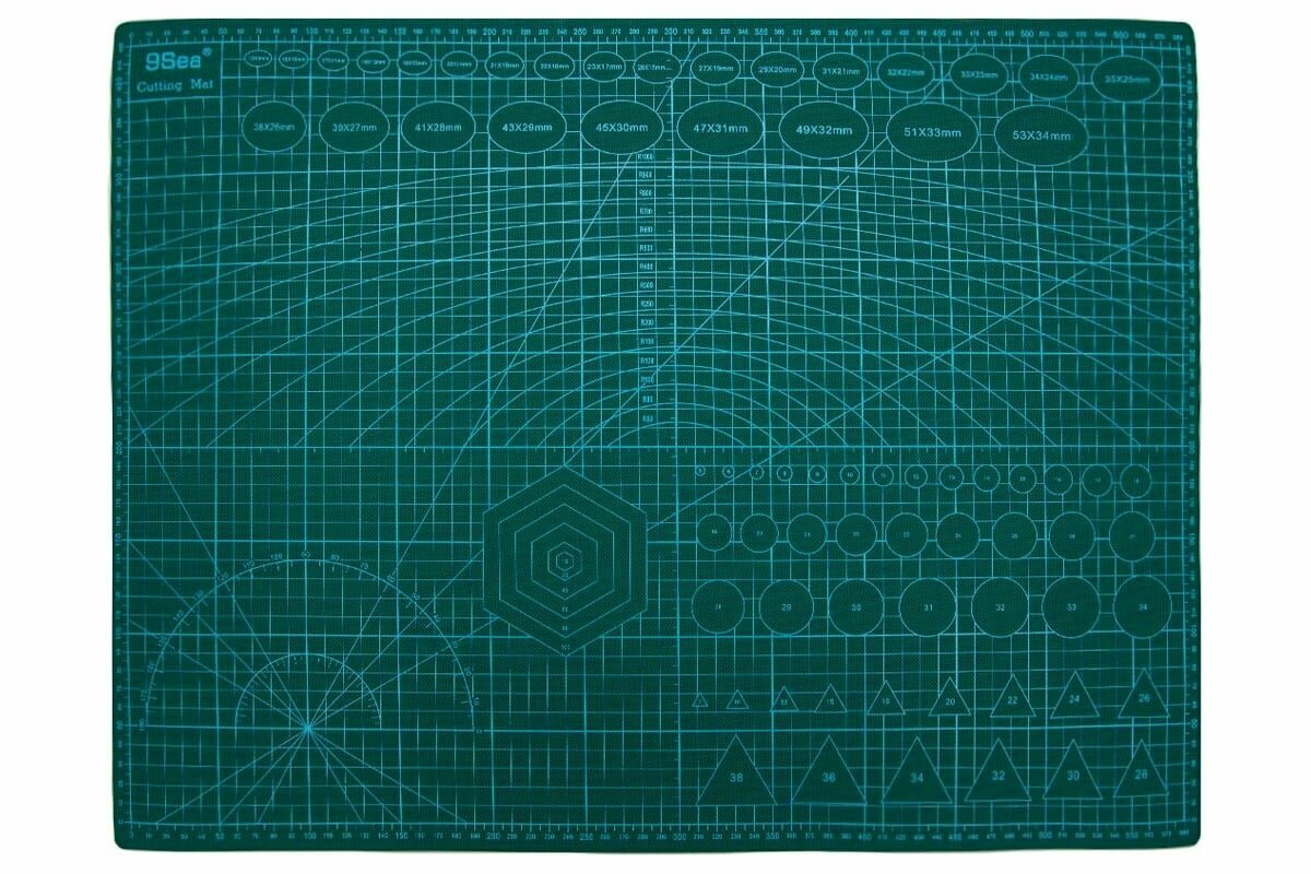 Hobby&pro Коврик - подложка для резки, двусторонний, самозатягивающийся, 60х45 см, А2 7712850