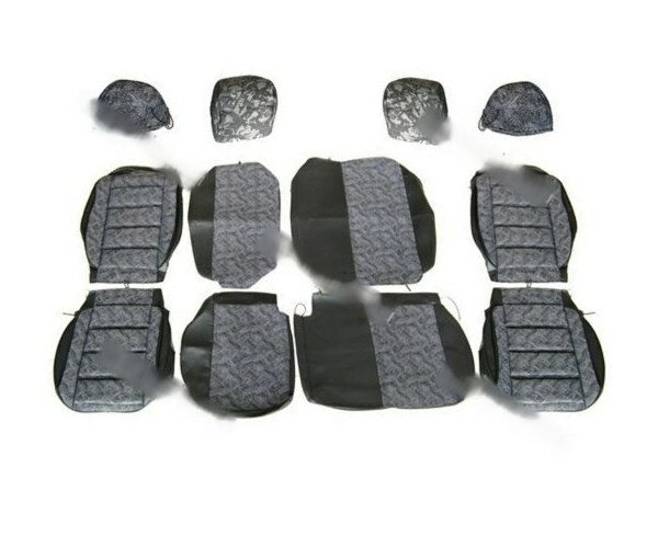 Чехлы ford focus-2 жаккард/кожзам задняя спинка раздельная