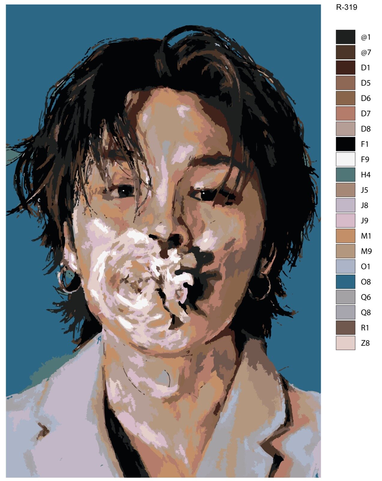 Картина по номерам BRUSHES-PAINTS BTS R-319 40x60 см
