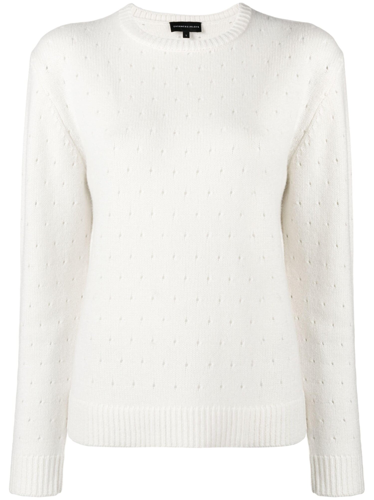 Джемпер Cashmere perforated pattern jumper