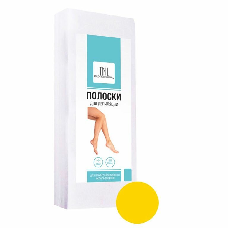 TNL Professional Бумага для депиляции , желтая, 50 шт. (B2694)