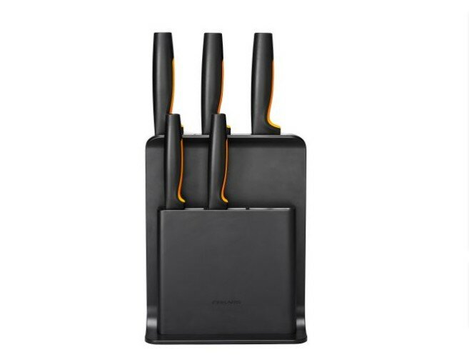 Набор ножей 5 шт пластиковый блок FF Fiskars (1057554)