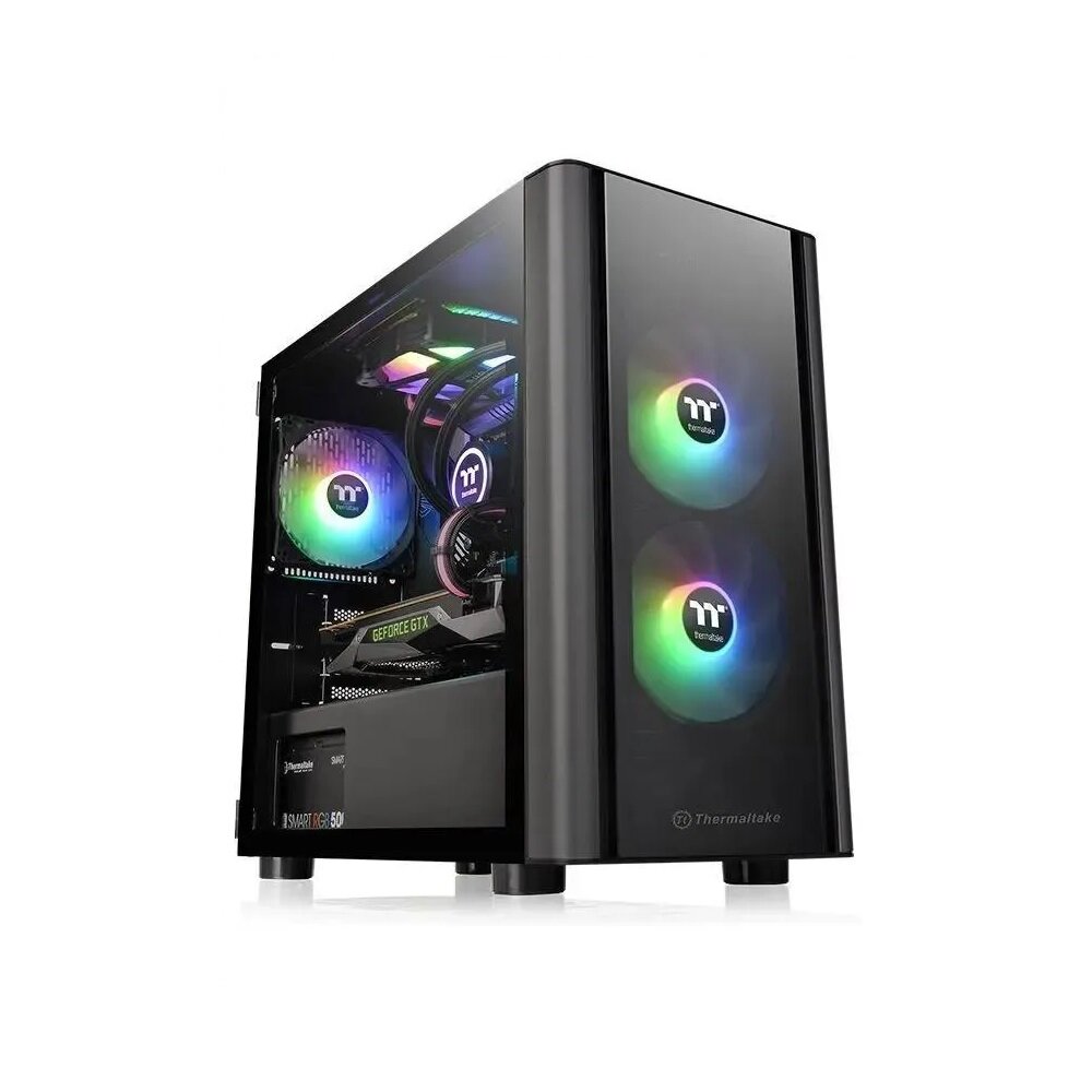 Корпус Thermaltake V150 TG черный без БП mATX CA-1R1-00S1WN-00