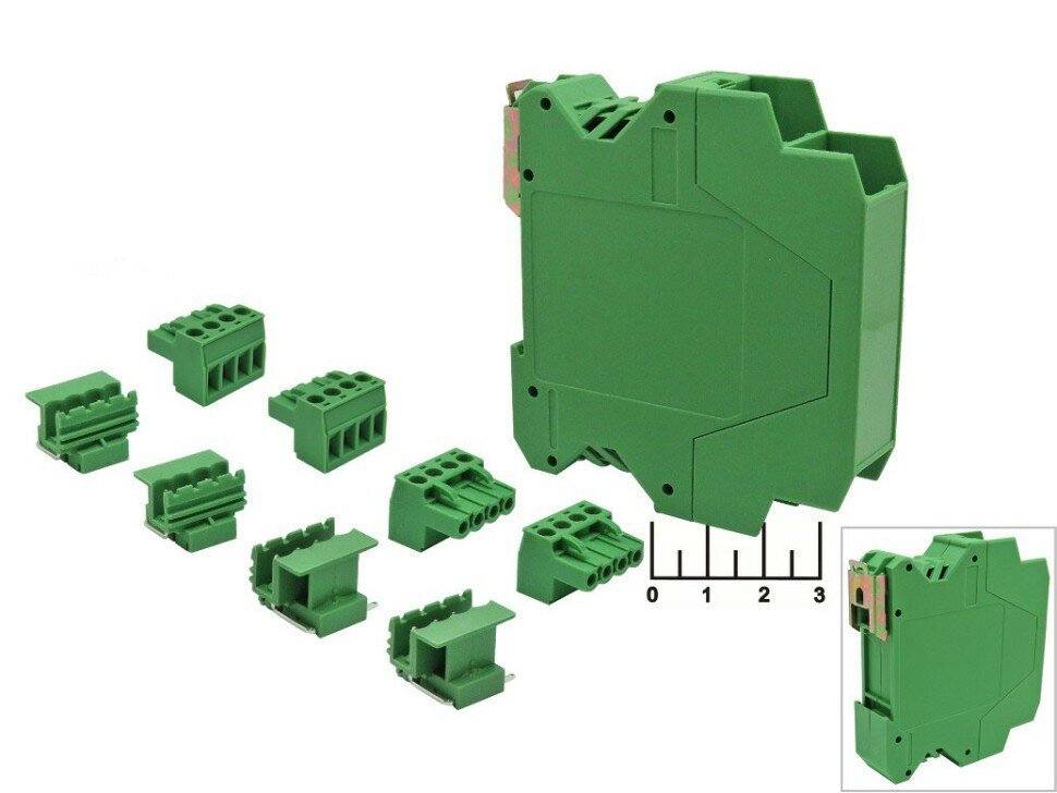 Корпус BOX 99*92*23 TC-3004 на DIN-рейку + клеммники